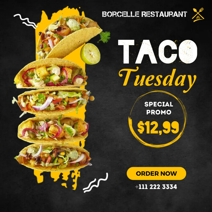 Taco Tuesday Template | PosterMyWall