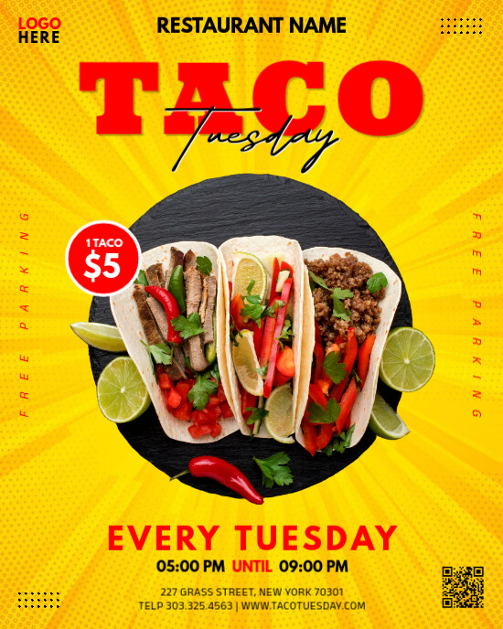 taco tuesday Template | PosterMyWall