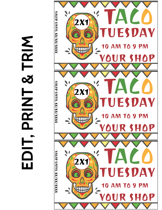 Plantilla de TACO TUESDAY | PosterMyWall