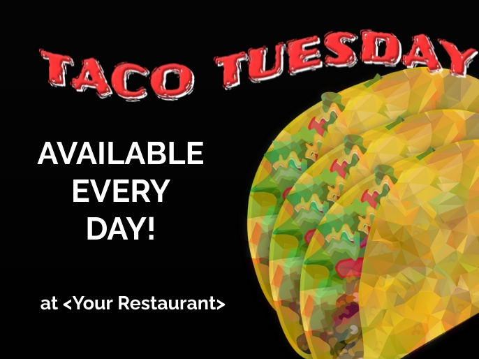 Taco Tuesday Template | PosterMyWall