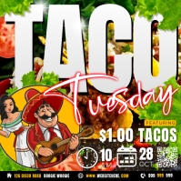 Taco Tuesday Promotion instagram facebook Template | PosterMyWall
