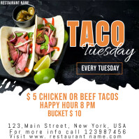Taco Tuesday poster Template | PosterMyWall