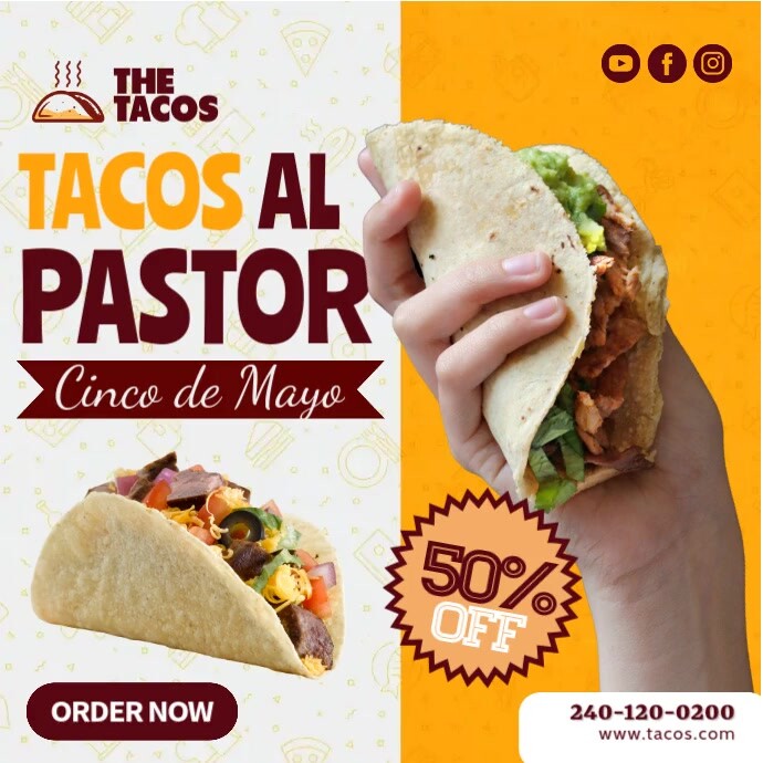Tacos Al Pastor Template | PosterMyWall