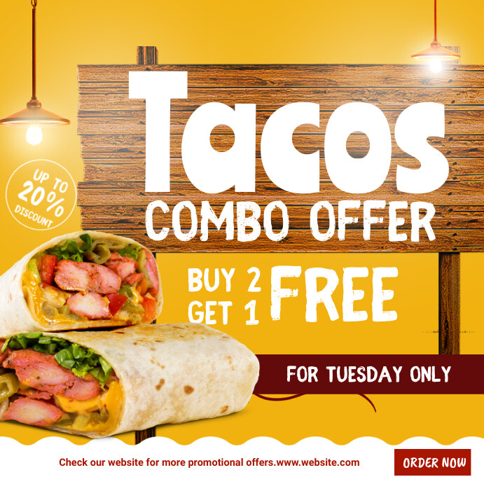 Tacos Best Deals Template | PosterMyWall