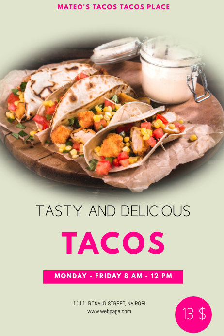 Copy of TACOS FLYER | PosterMyWall