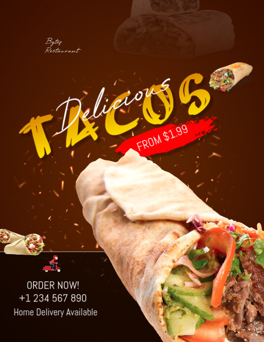 tacos flyer Template | PosterMyWall