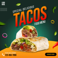 Tacos Menu Ads Template | PosterMyWall