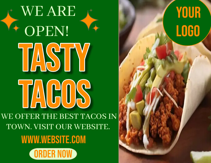 Tacos restaurant promotion social media Template | PosterMyWall