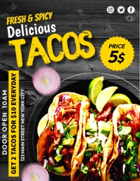 Tacos Menu Ads Template | PosterMyWall
