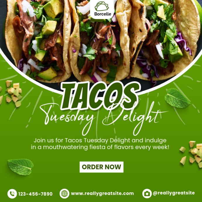 TACOS TUESDAY INSTAGRAM POST Template | PosterMyWall