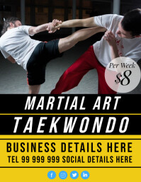 Taekwondo Classes Flyer Template | PosterMyWall