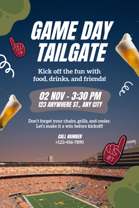 Plantilla de tailgate | PosterMyWall