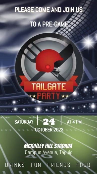 Plantilla de Tailgate party instagram post | PosterMyWall