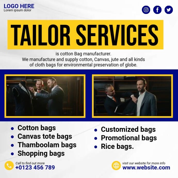 Tailor Services Template | PosterMyWall