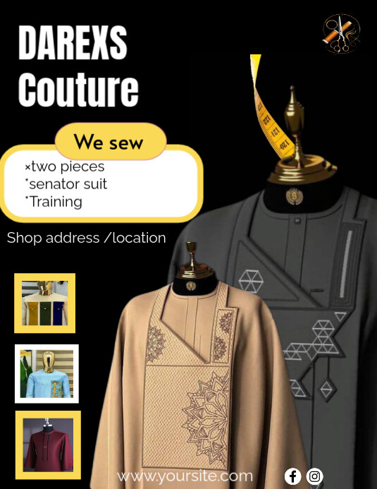 Copy of Tailoring fashion ad | PosterMyWall