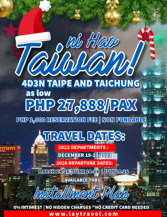 Taiwan Travel Flyer Template | PosterMyWall