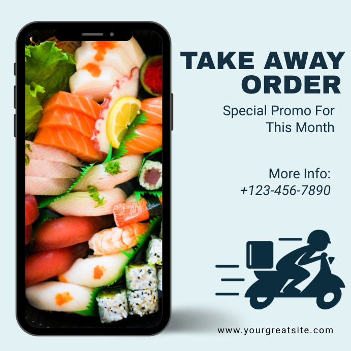 Take Away Order Template | PosterMyWall