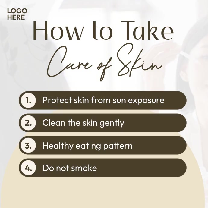 Take Care of Skin Template | PosterMyWall