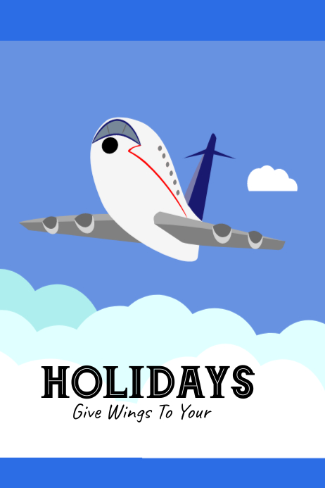 Take Off Aircraft Template | PosterMyWall