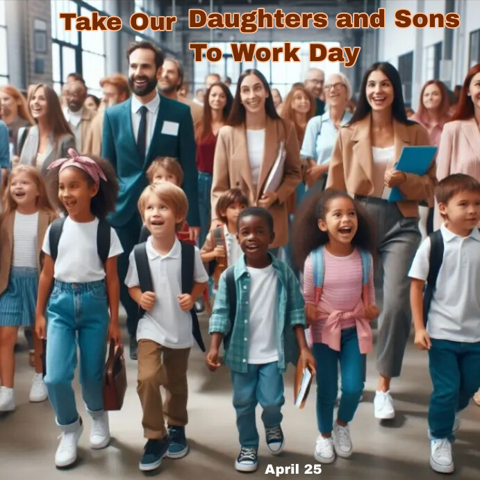 Plantilla de Take our daughters and sons to work day post | PosterMyWall