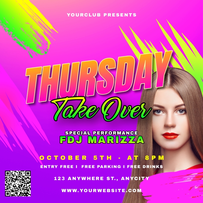 Take Over Party Template | PosterMyWall