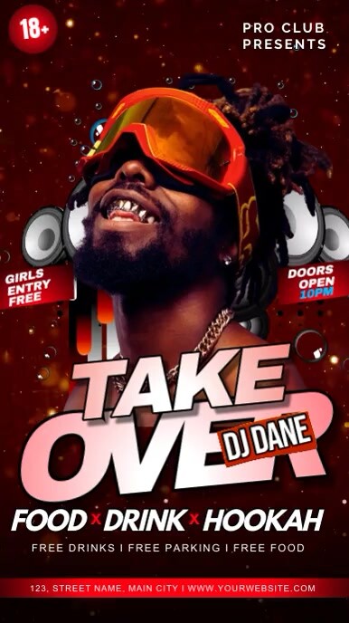 Take Over Party Template | PosterMyWall