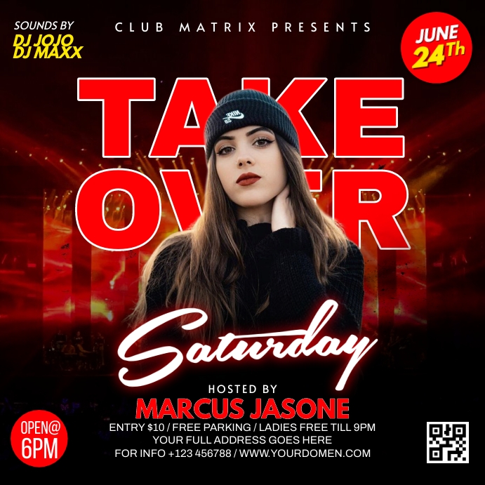 Take over saturday Template | PosterMyWall
