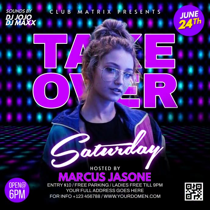 Take over saturday Template | PosterMyWall