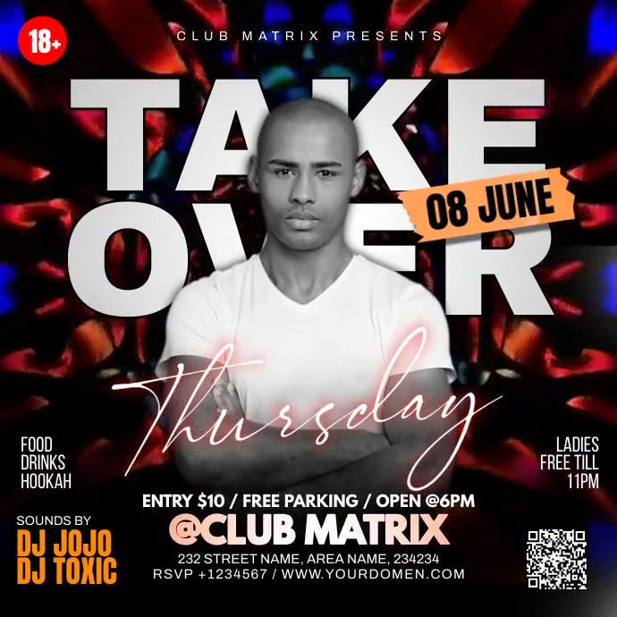 Take over thursday Template | PosterMyWall