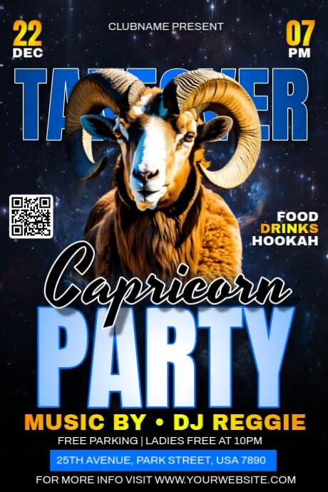 Copy of Takeover Capricorn Party | PosterMyWall