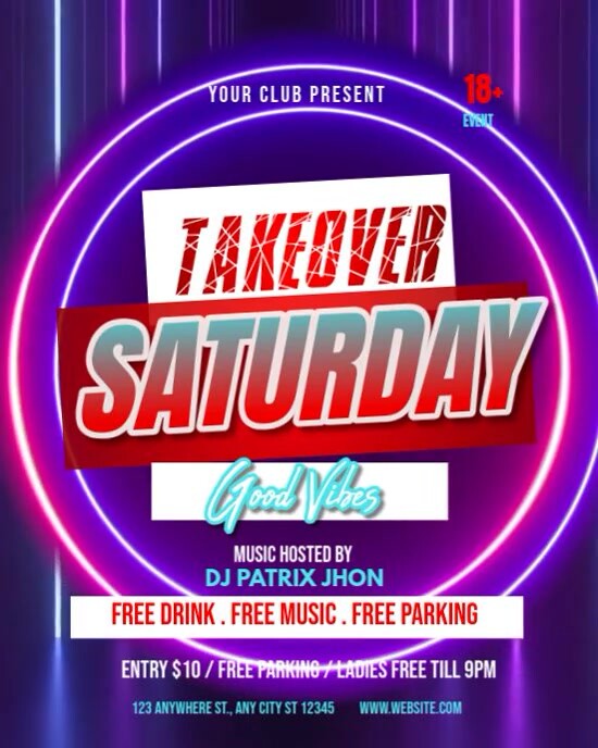 takeover Template | PosterMyWall