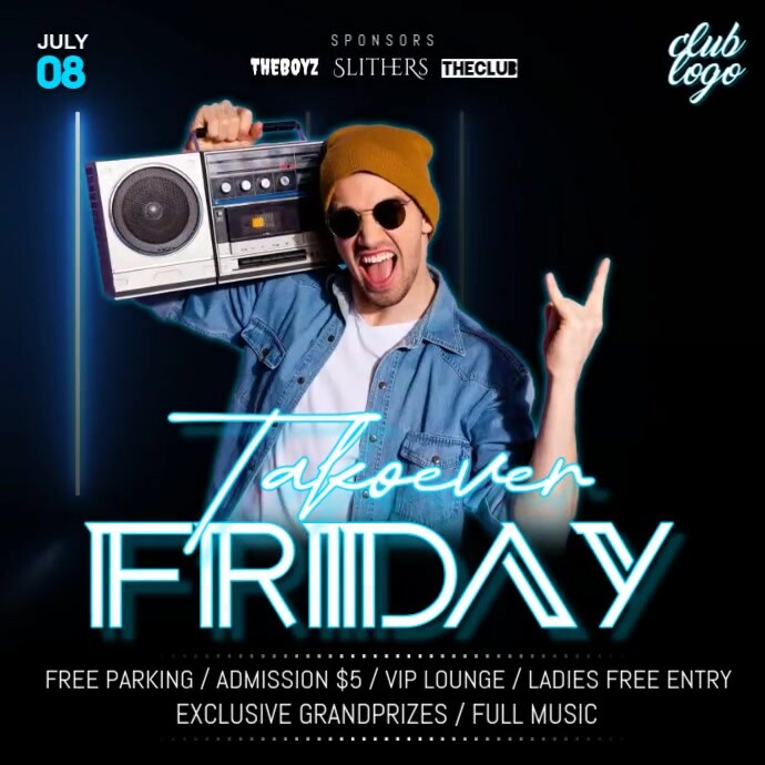 Plantilla de Takeover Friday Ads | PosterMyWall