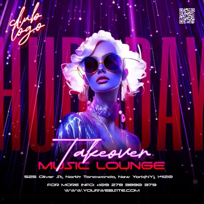 Takeover Music Lounge Template | PosterMyWall