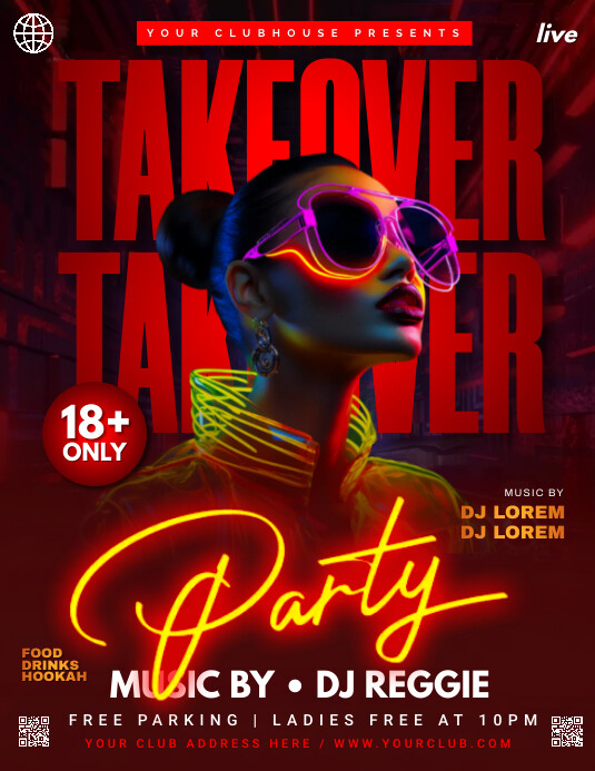 Copy of TAKEOVER NIGHT | PosterMyWall