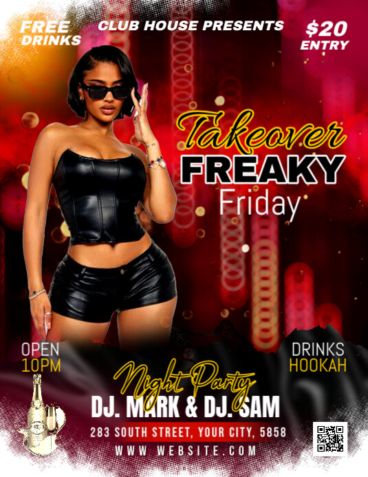 Takeover Night Party Template | PosterMyWall