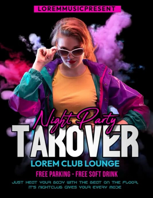 Takeover Night Party Template | PosterMyWall