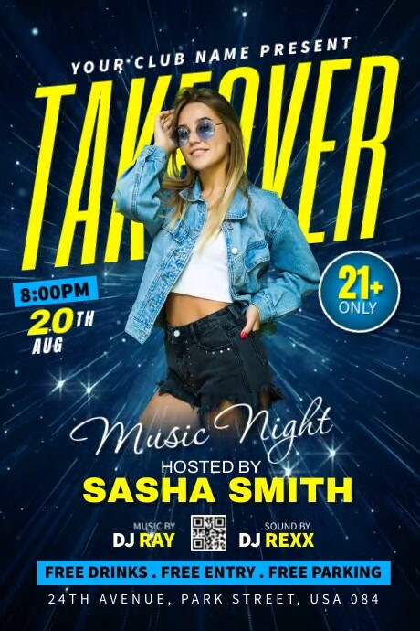 Takeover Party Template | PosterMyWall