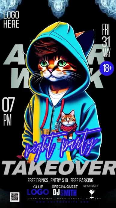 Takeover Party Template | PosterMyWall