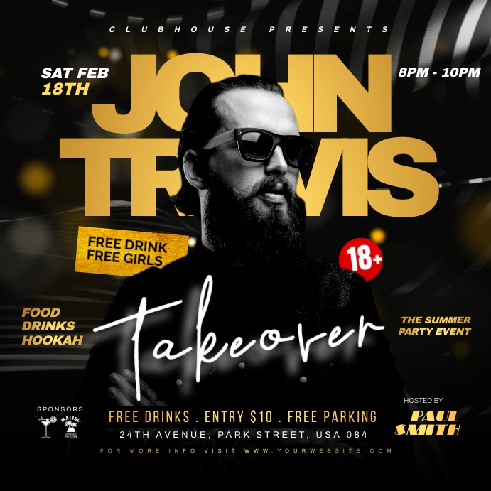 takeover party Template | PosterMyWall