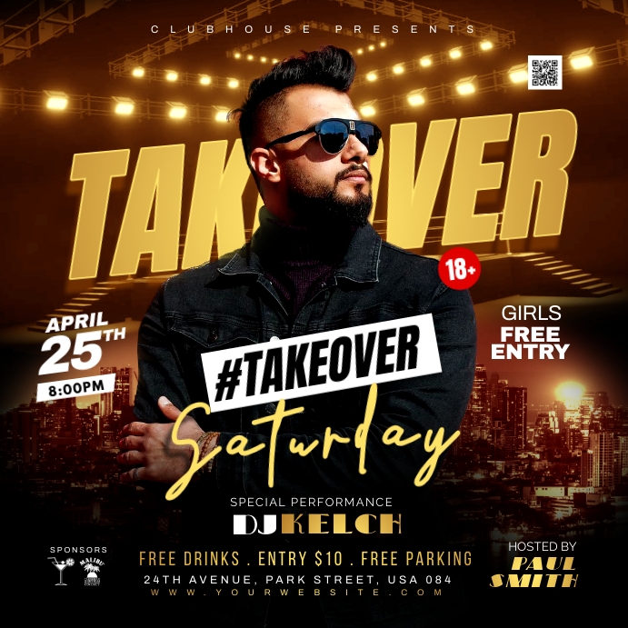 takeover party Template | PosterMyWall