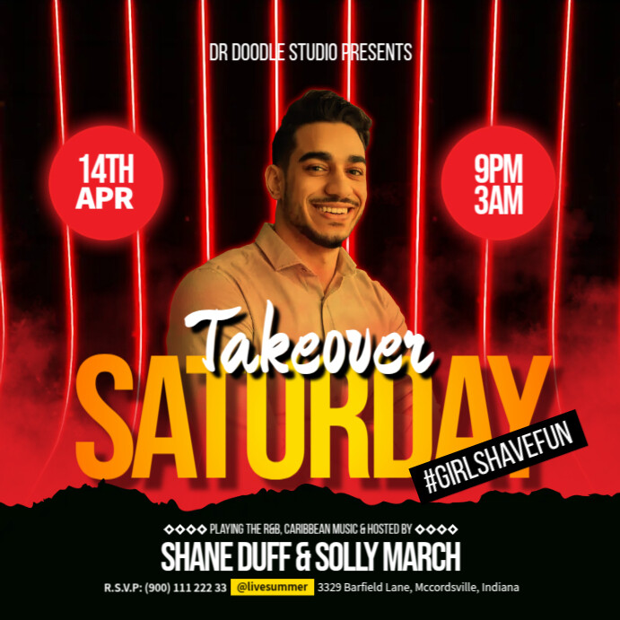 Takeover Party Template | PosterMyWall