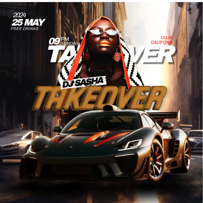 Plantilla de Takeover Party Flyer | PosterMyWall