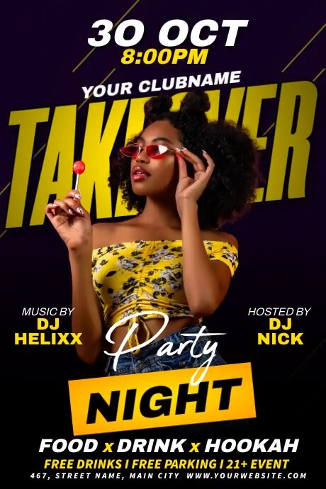 Plantilla de Takeover Party Template | PosterMyWall