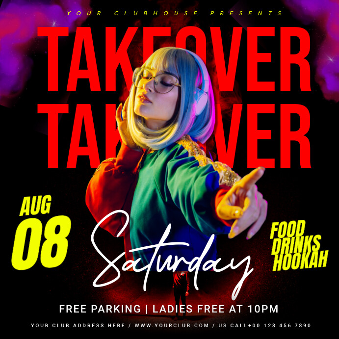 takeover saturday Template | PosterMyWall