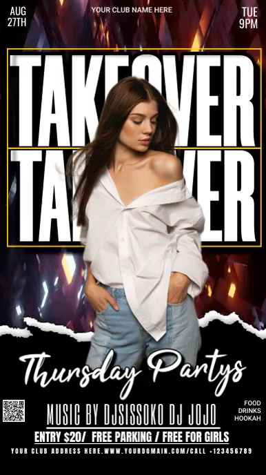 Takeover Thursday Partys Template | PosterMyWall
