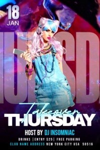 Thursday Takeover Template | PosterMyWall