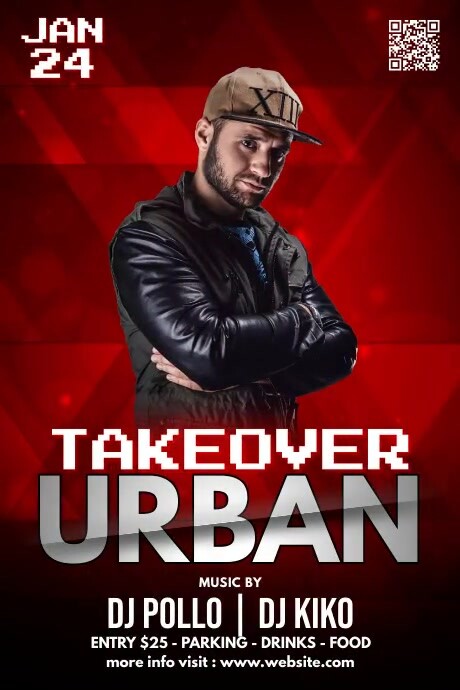Takeover Urban Party Template | PosterMyWall