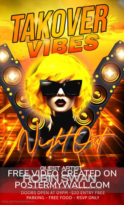Takeover vibes Party flyer Templat | PosterMyWall