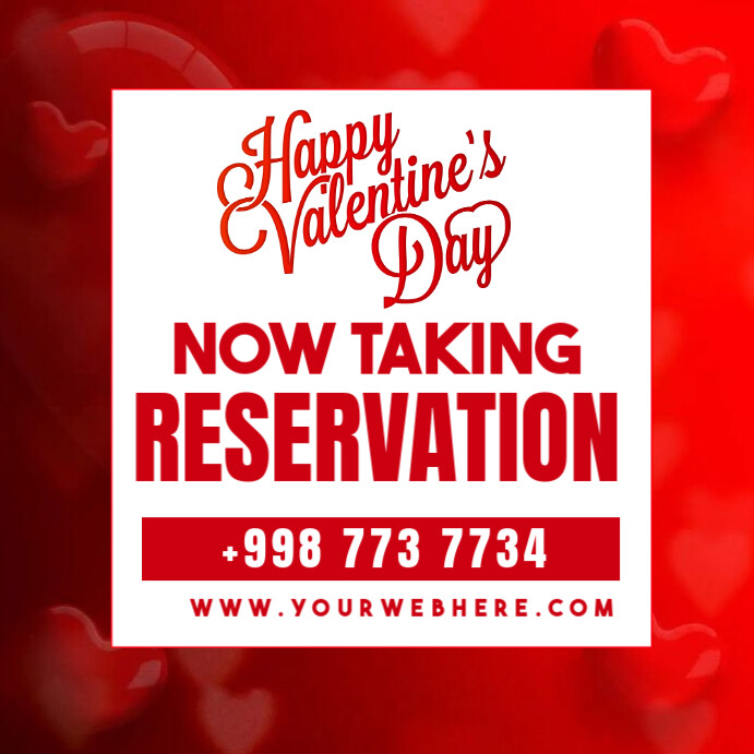 taking reservation Template | PosterMyWall