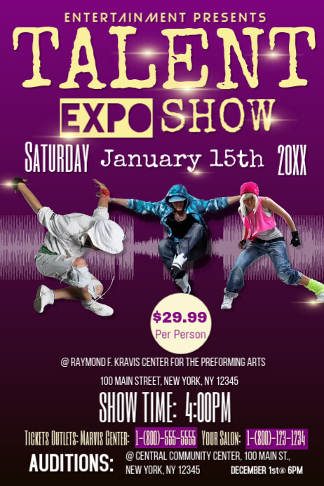 Talent Expo Show Template | PosterMyWall